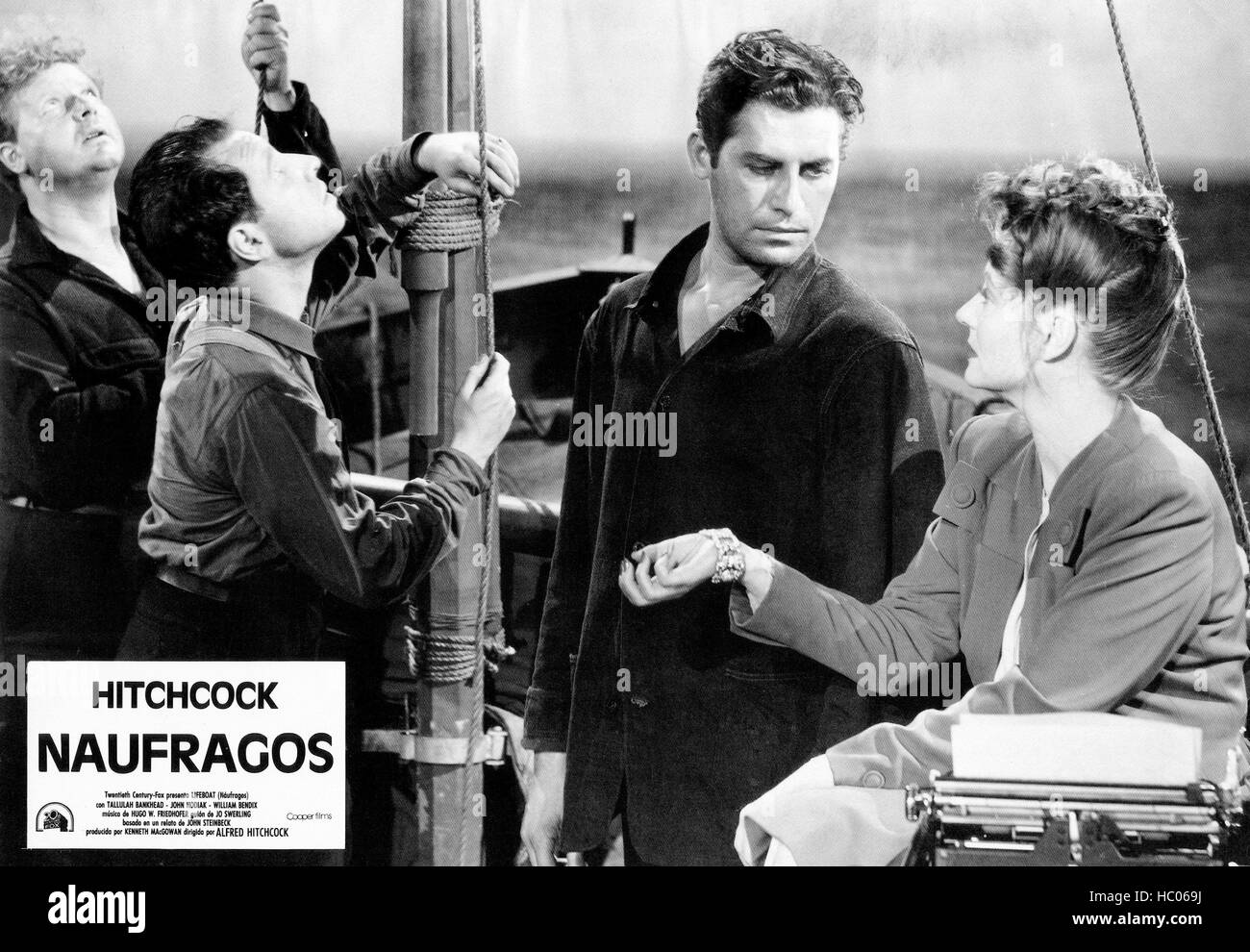 LIFEBOAT, (aka NAUFRAGOS), from left: Walter Slezak, Hume Cronyn, John ...