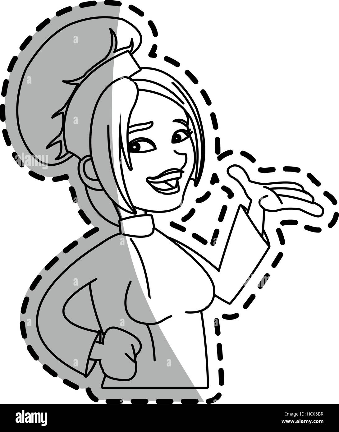 Isolated Female Chef Cartoon Design Stock Vector Image And Art Alamy