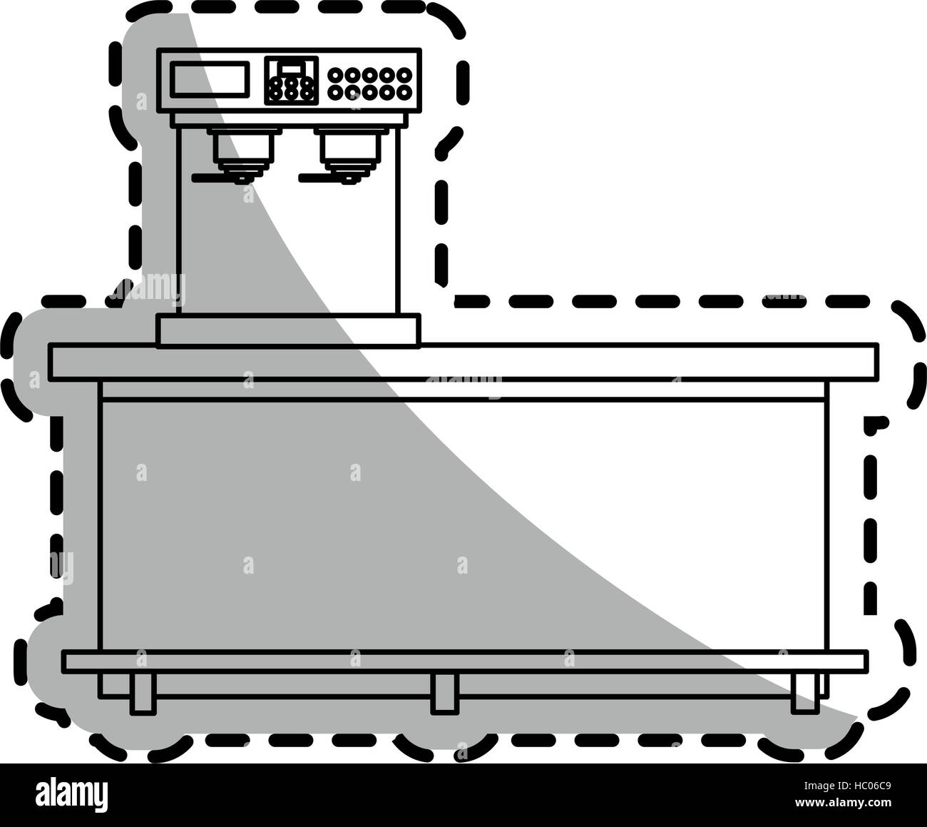 Isolated coffee machine design Stock Vector Image & Art - Alamy