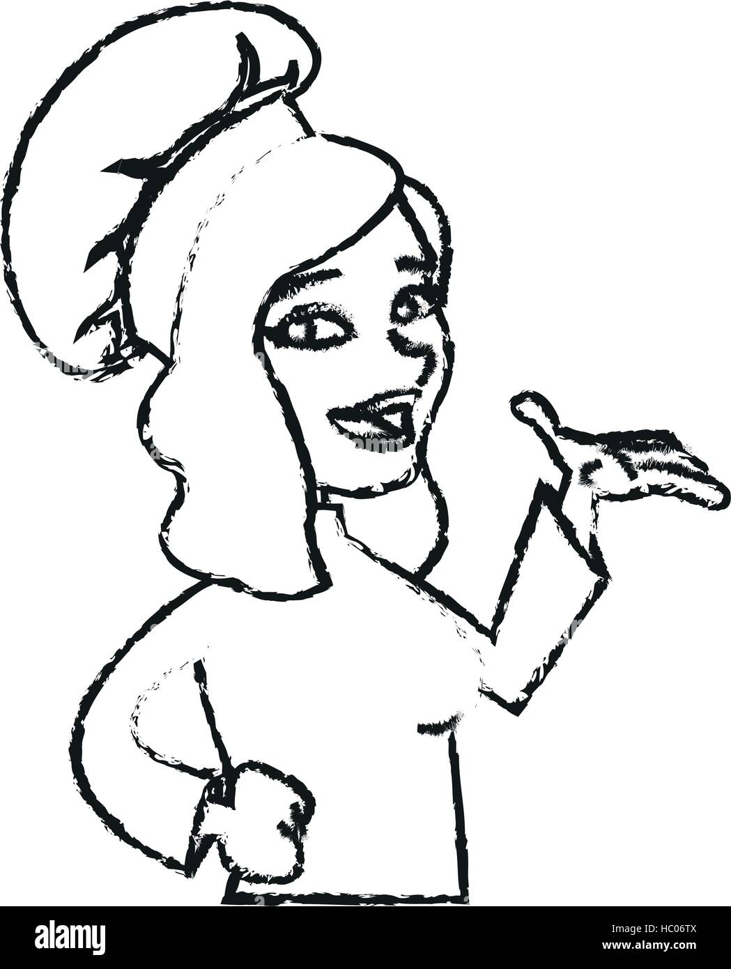 Isolated Female Chef Cartoon Design Stock Vector Image And Art Alamy