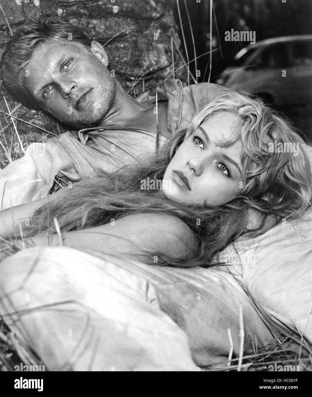 LIANE, JUNGLE GODDESS, from top, Hardy Kruger, Marion Michael, 1956, US ...