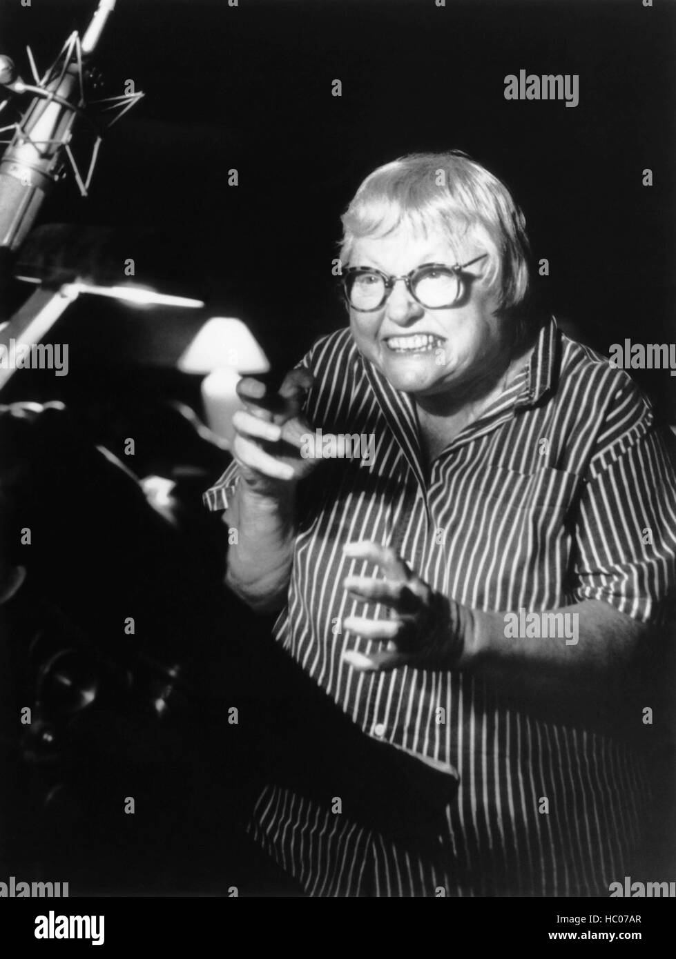 THE LITTLE MERMAID, Pat Carroll, recording the voice-over for Ursula ...