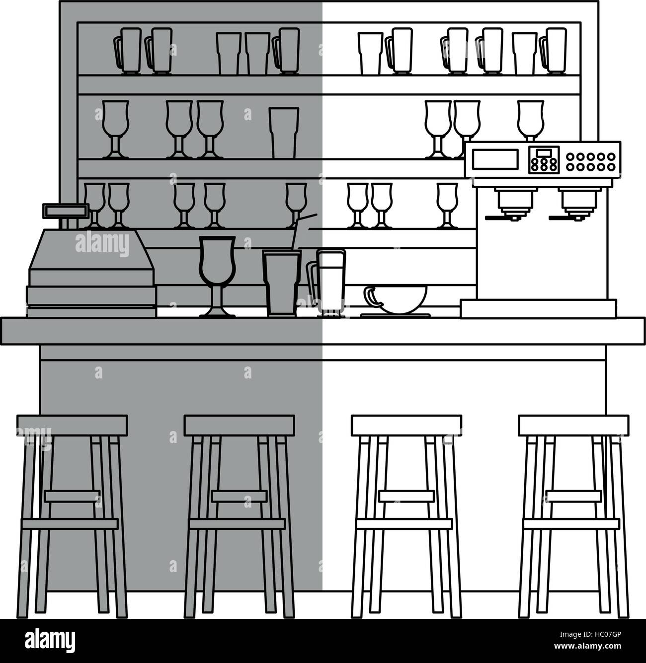 Isolated coffee shop design Stock Vector Image & Art - Alamy