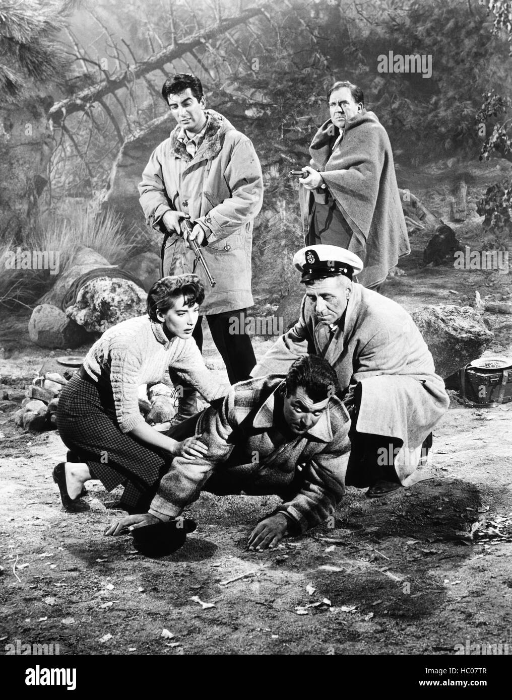 THE LOOTERS, from left, Julie Adams, Ray Danton, Rory Calhoun, Frank ...