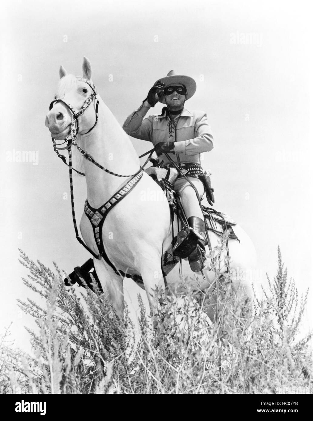 THE LONE RANGER, Clayton Moore, 1956 Stock Photo - Alamy