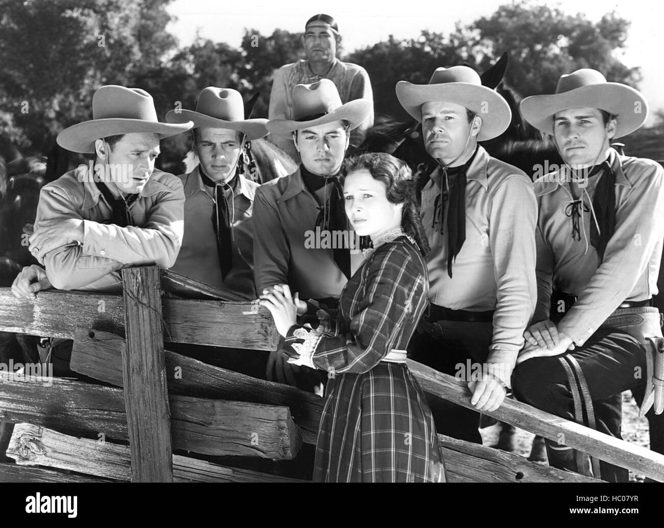 THE LONE RANGER, from left, Hal Taliaferro, Bruce Bennett, (aka Herman ...