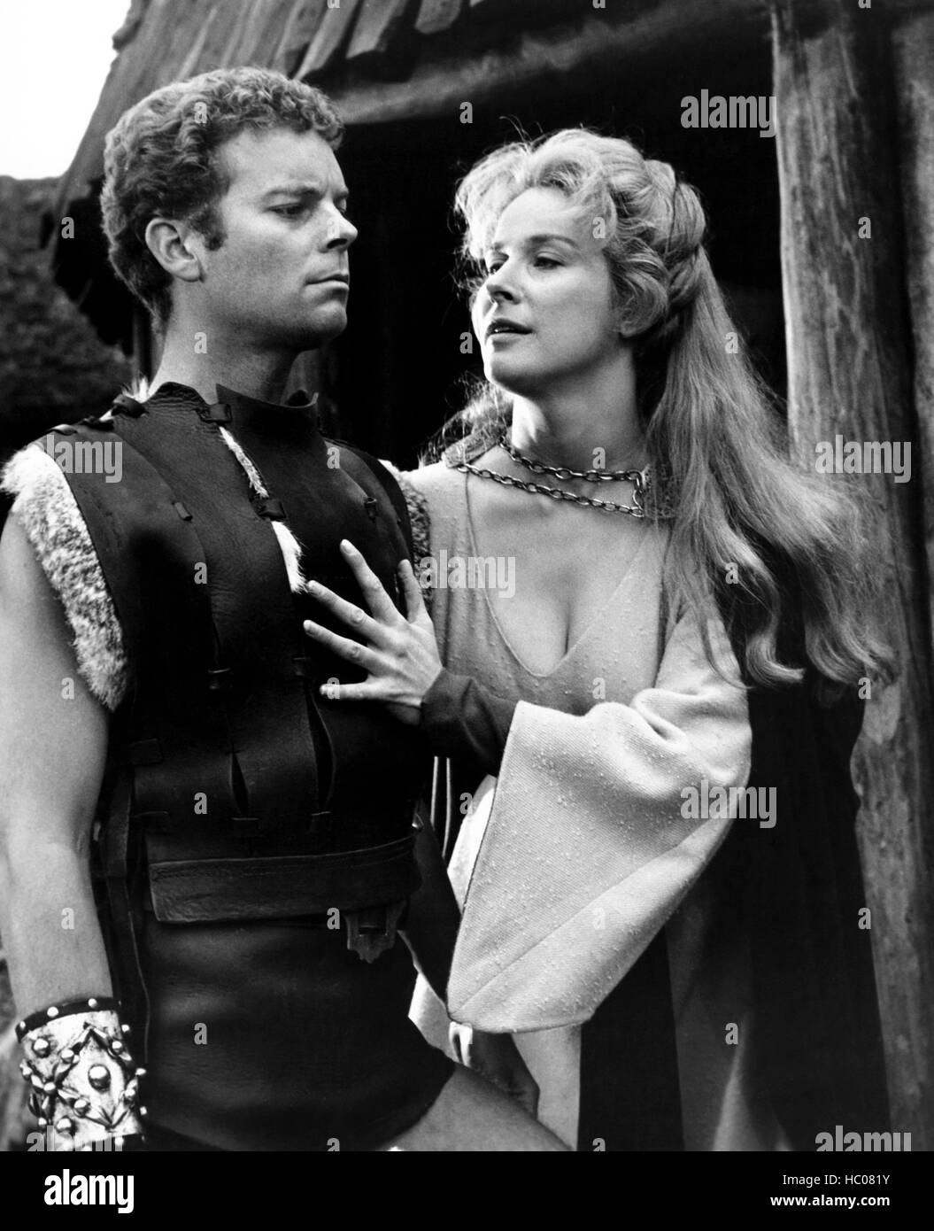 THE LONG SHIPS, from left, Russ Tamblyn, Beba Loncar, 1964 Stock Photo ...