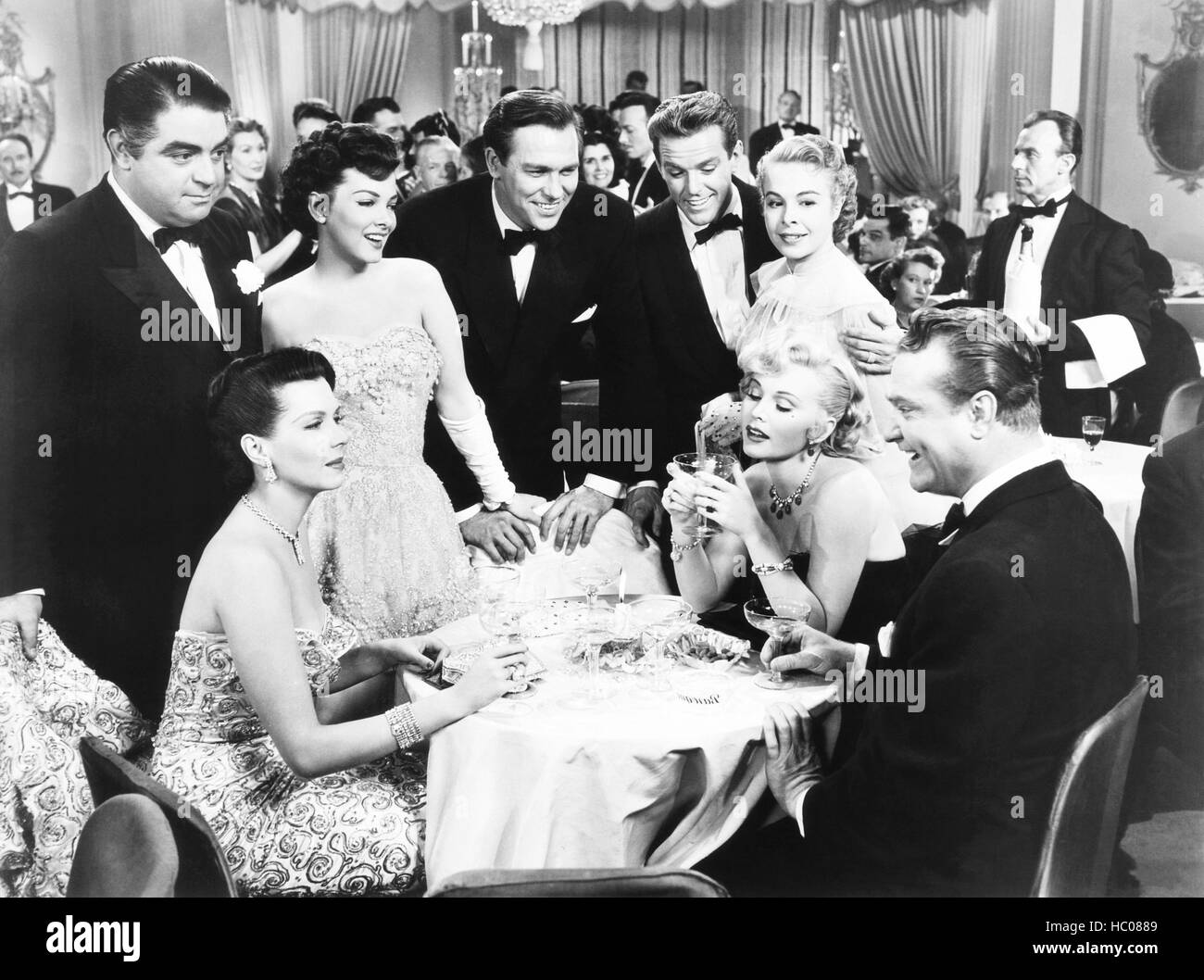 LOVELY TO LOOK AT, standing from left: Kurt Kasznar, Kathryn Grayson ...