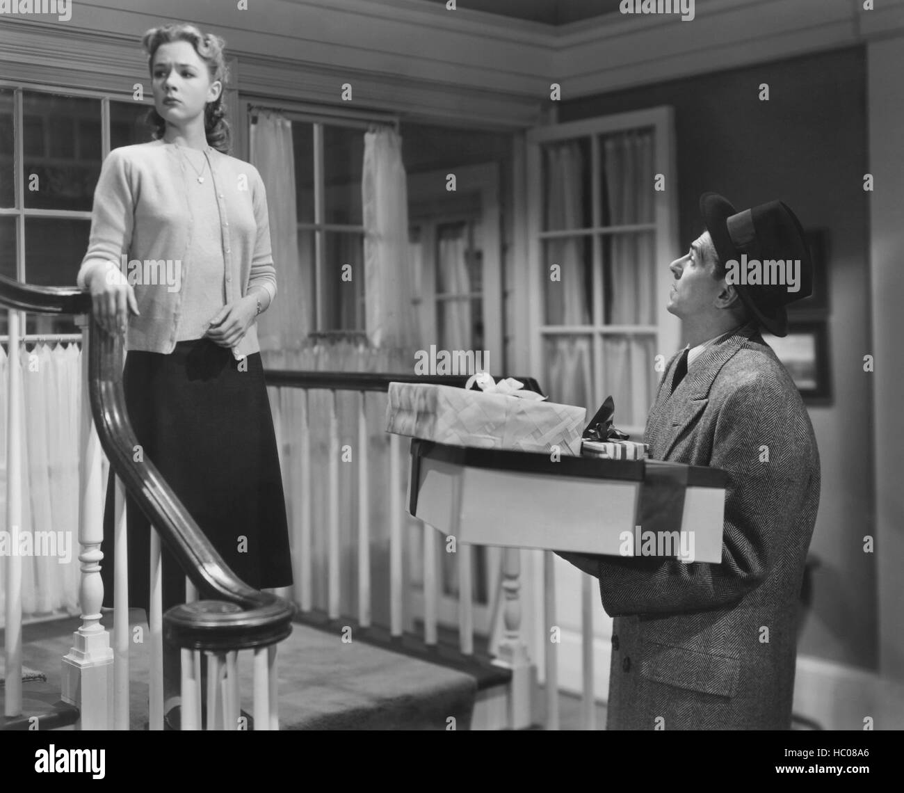 LOUISA, from left: Piper Laurie, Ronald Reagan, 1950 Stock Photo - Alamy