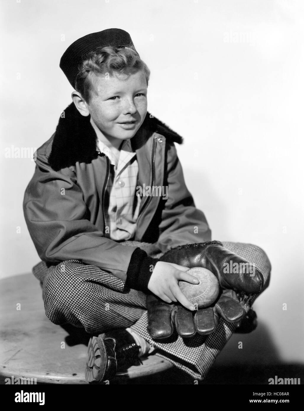 Baseball mittLOUISA, Jimmy Hunt, 1950 Stock Photo - Alamy