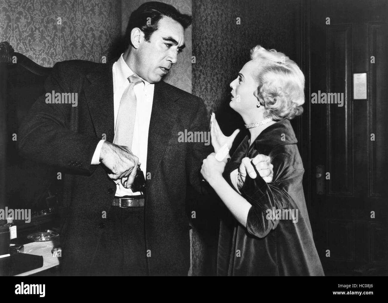THE LONG WAIT, from left: Anthony Quinn, Mary Ellen Kay, 1954 Stock ...