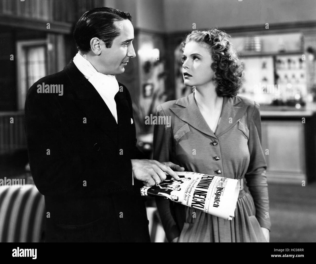 THE LONE WOLF MEETS A LADY, Victor Jory, Jean Muir, 1940 Stock Photo ...