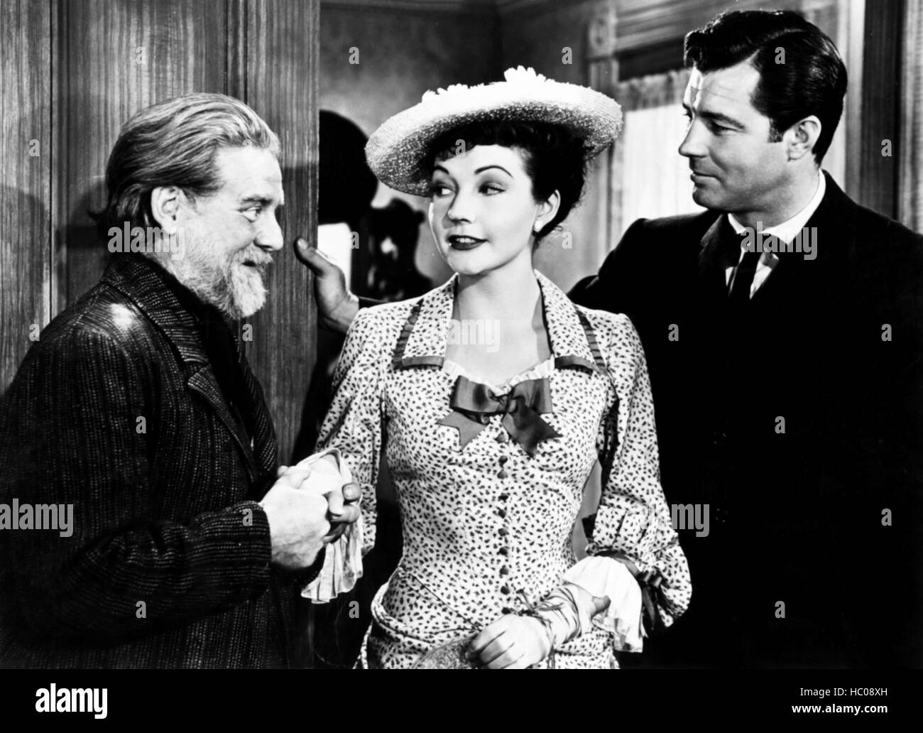 THE MAN FROM TEXAS, from left, Wallace Ford, Lynn Bari, James Craig ...