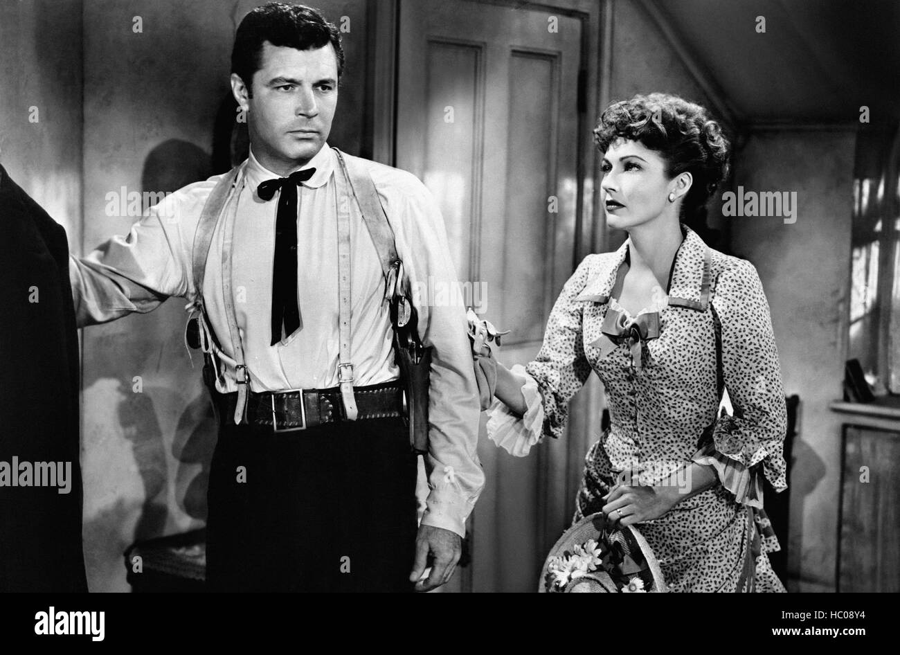 THE MAN FROM TEXAS, from left, James Craig, Lynn Bari, 1948 Stock Photo ...