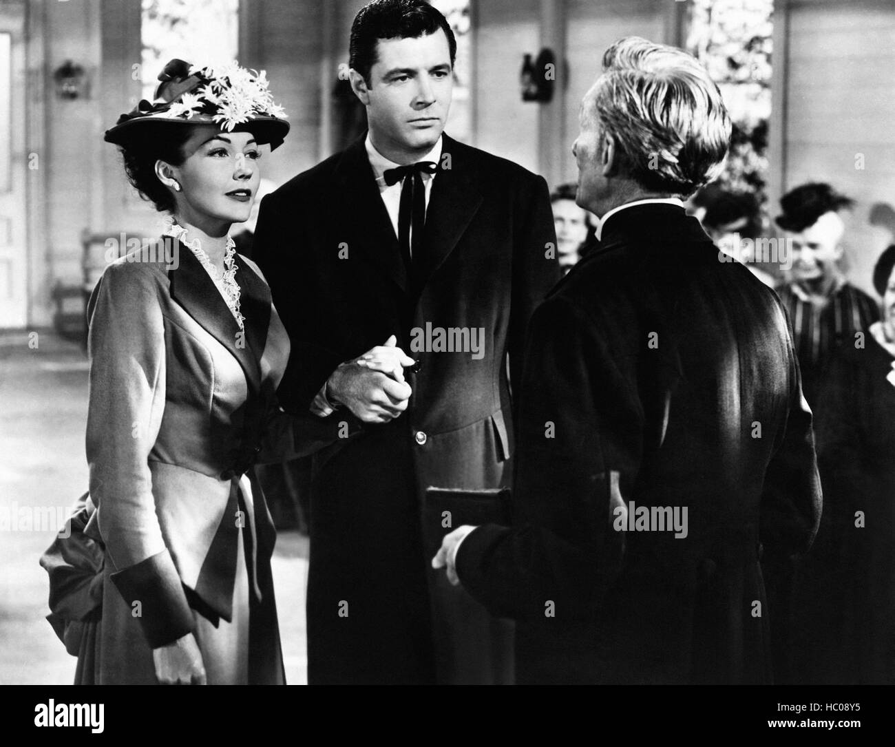 THE MAN FROM TEXAS, from left, Lynn Bari, James Craig, Erville Alderson ...