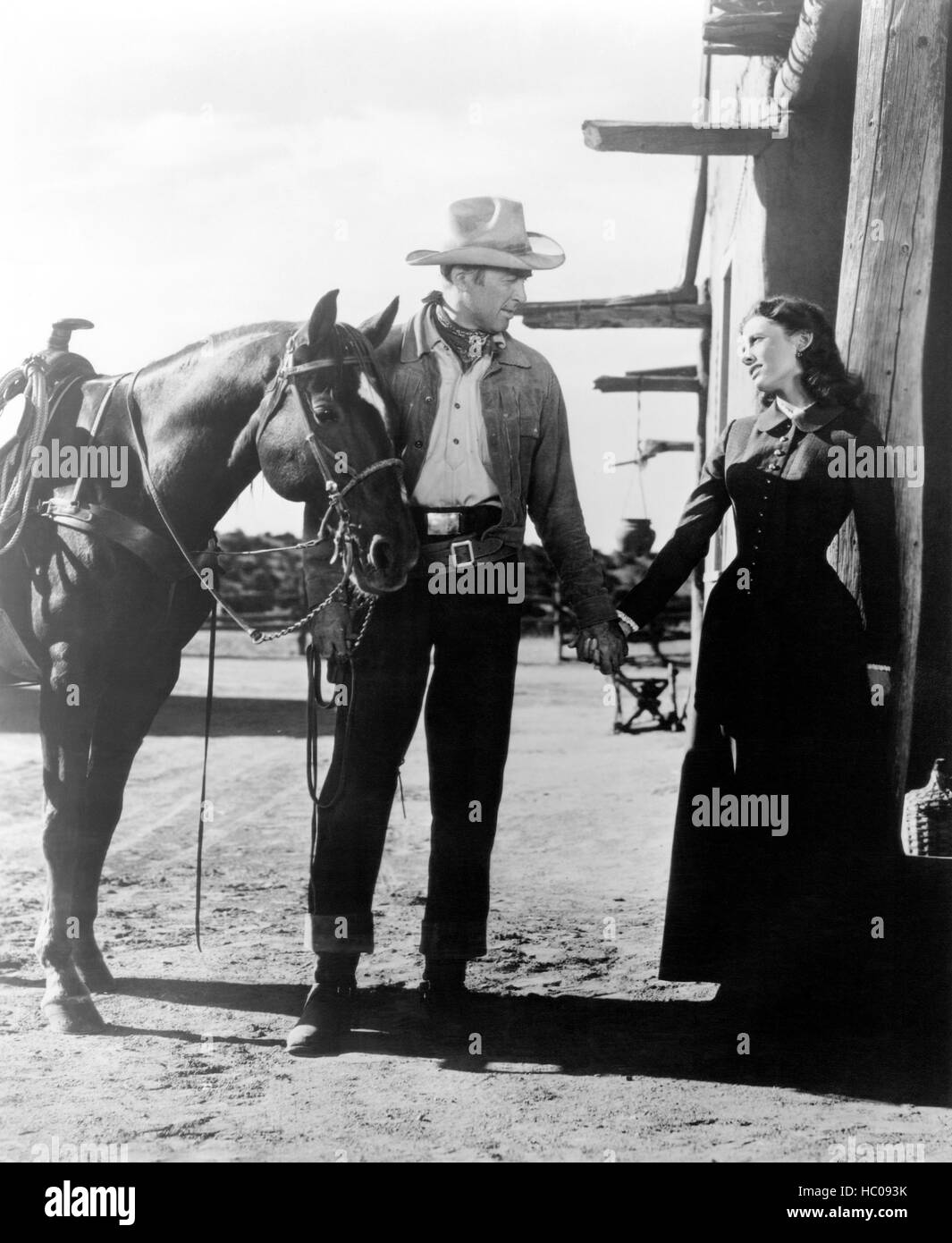 THE MAN FROM LARAMIE, from left: James Stewart, Cathy O'Donnell, 1955 ...