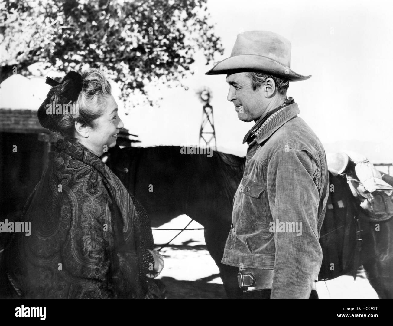 THE MAN FROM LARAMIE, from left: Aline MacMahon, James Stewart, 1955 ...