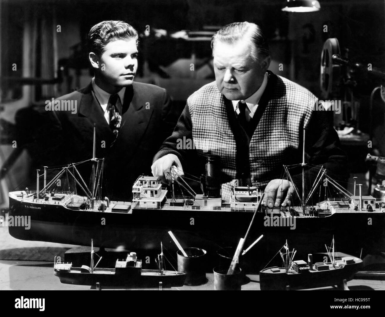 MAN FROM FRISCO, from left, Tommy Bond, Gene Lockhart, 1944 Stock Photo ...
