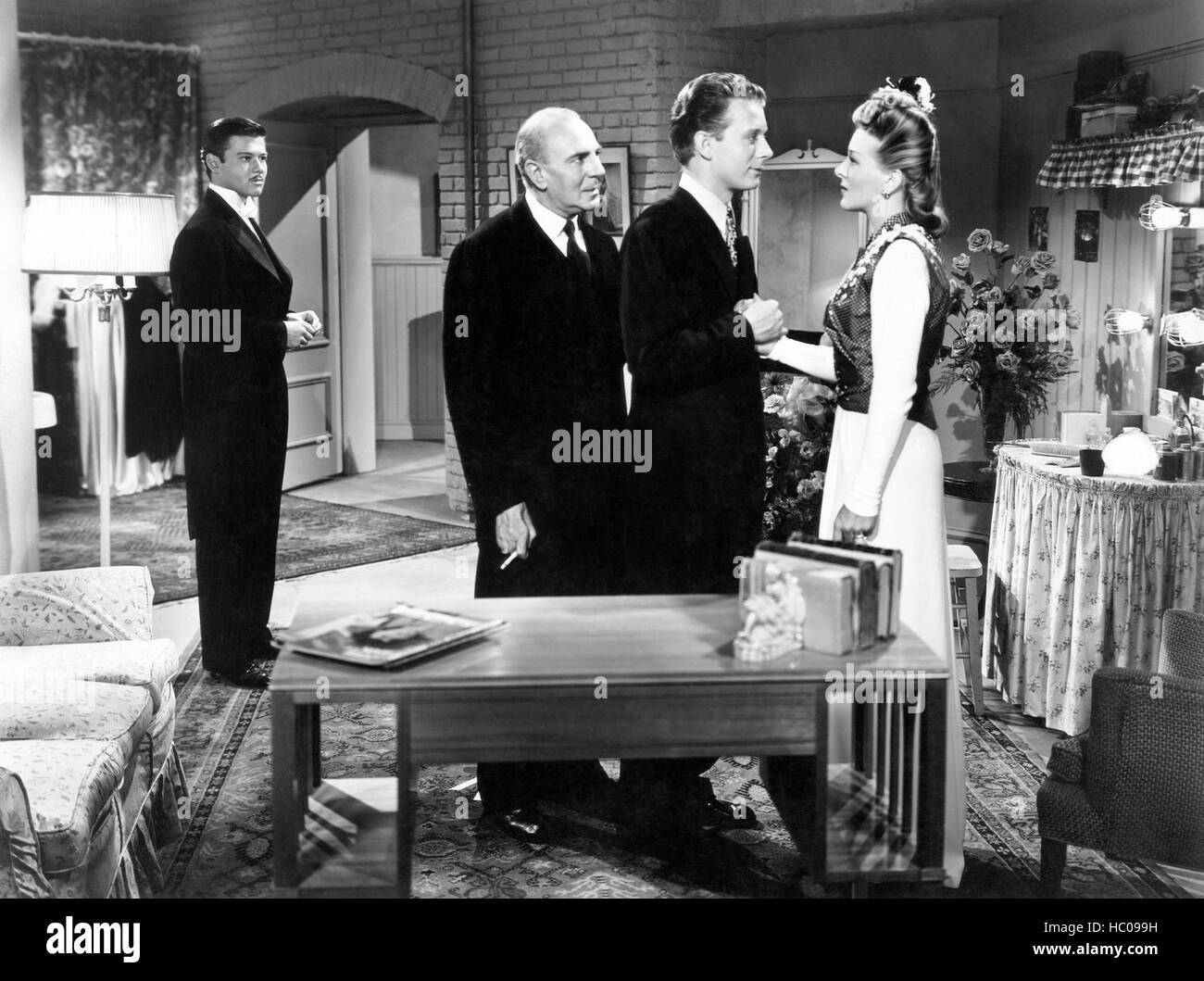 THE MAD GHOUL, from left: Turhan Bey, George Zucco, David Bruce, Evelyn ...