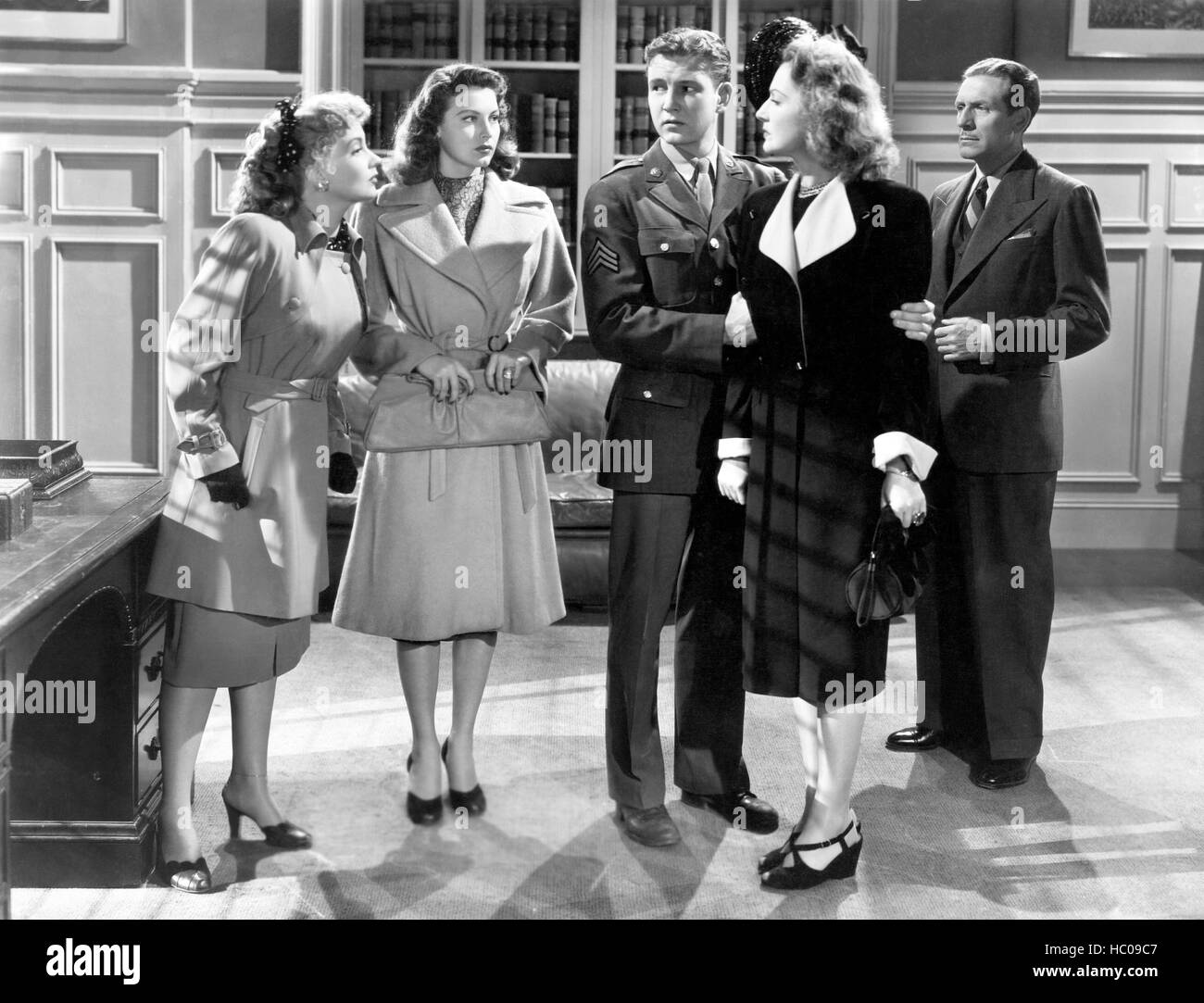 MAISIE GOES TO RENO, Ann Sothern (left), Ava Gardner (second left), Tom ...