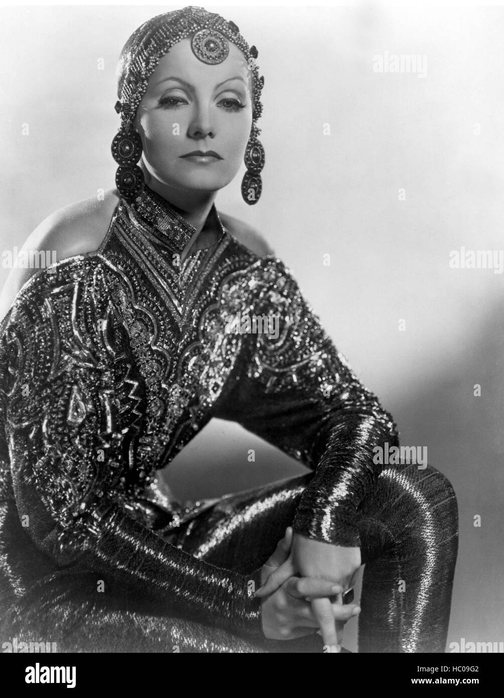 MATA HARI, Greta Garbo, portrait by Clarence Sinclair Bull, 1931 Stock ...