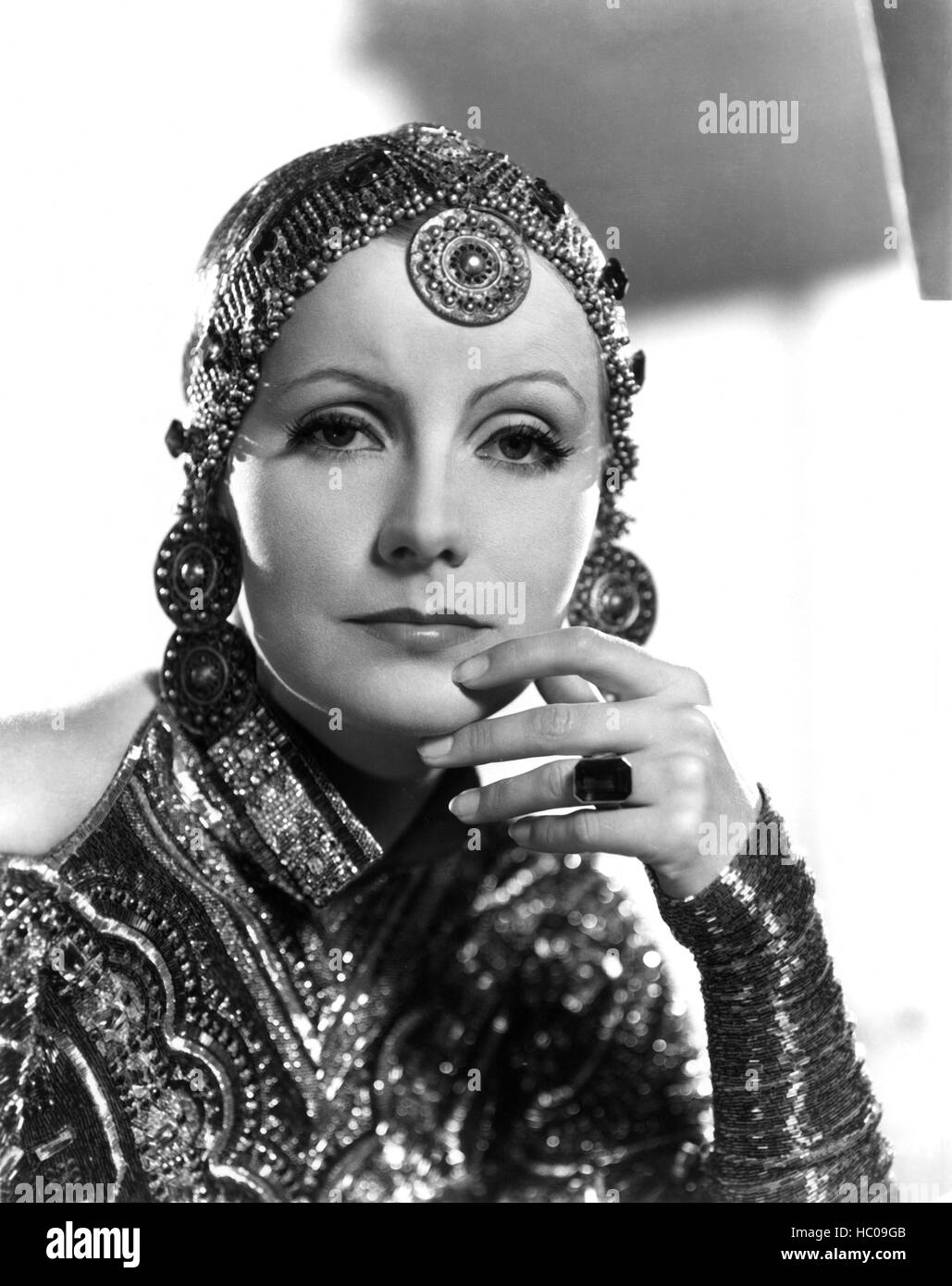 MATA HARI, Greta Garbo, portrait by Clarence Sinclair Bull, 1931 Stock ...