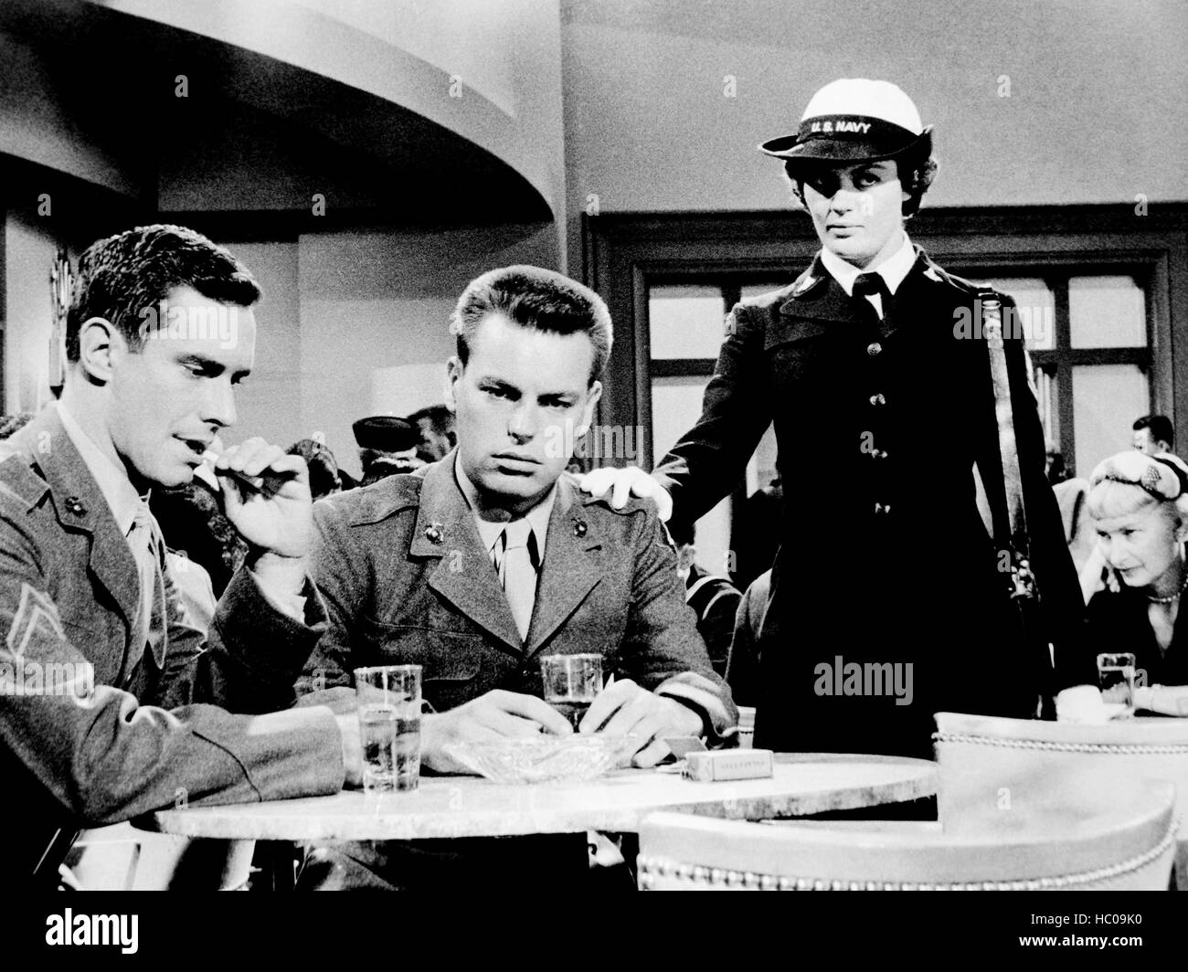 IN LOVE AND WAR, from left, Bradford Dillman, Robert Wagner, Sheree ...