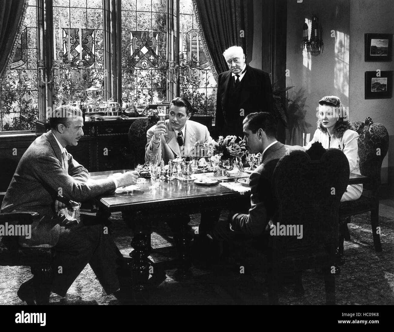 THE INVISIBLE MAN'S REVENGE, from left: Lester Matthews, Jon Hall ...