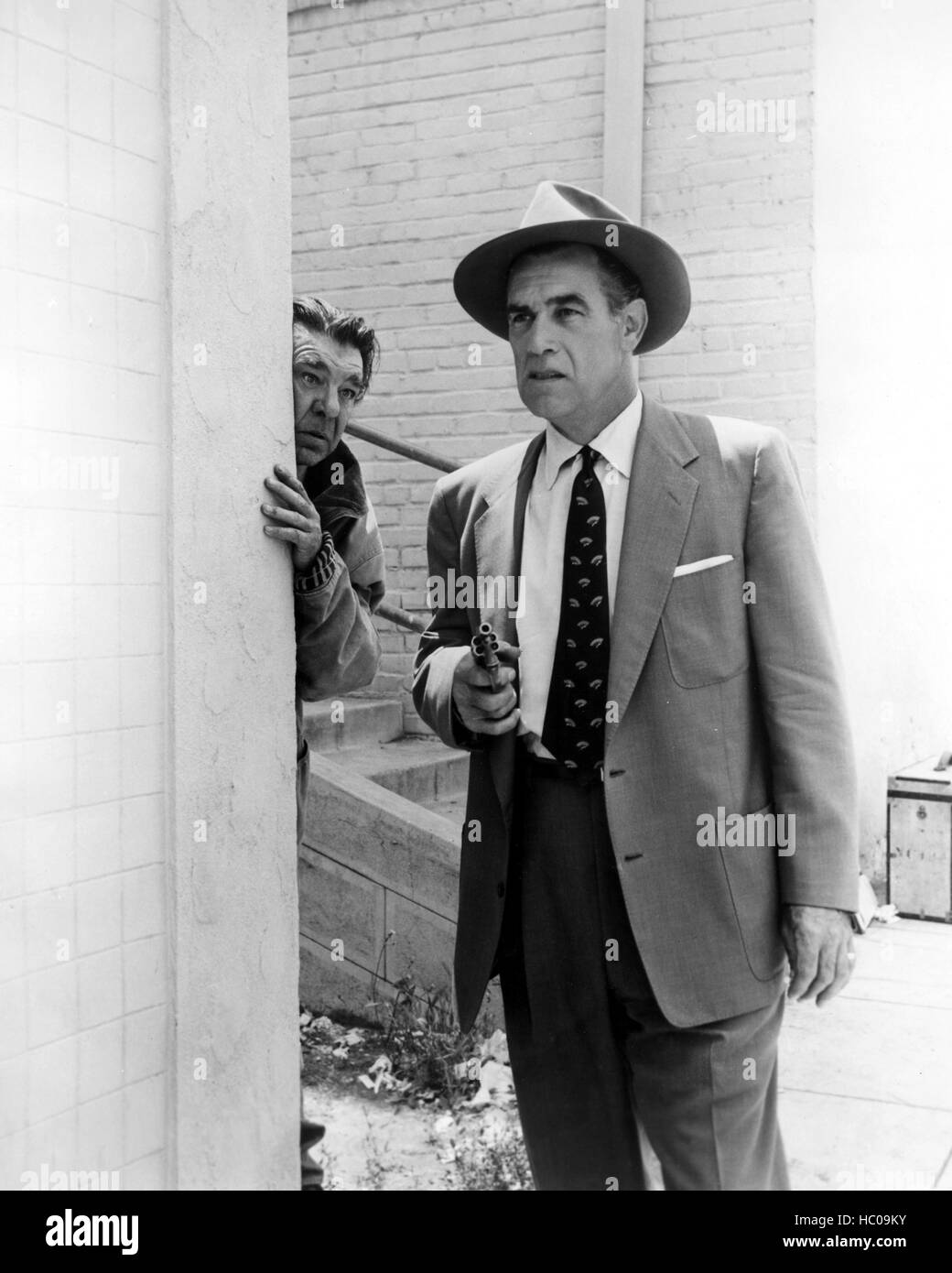 INDESTRUCTIBLE MAN, (left) Lon Chaney, Jr., Stuart Randall, 1956 Stock ...
