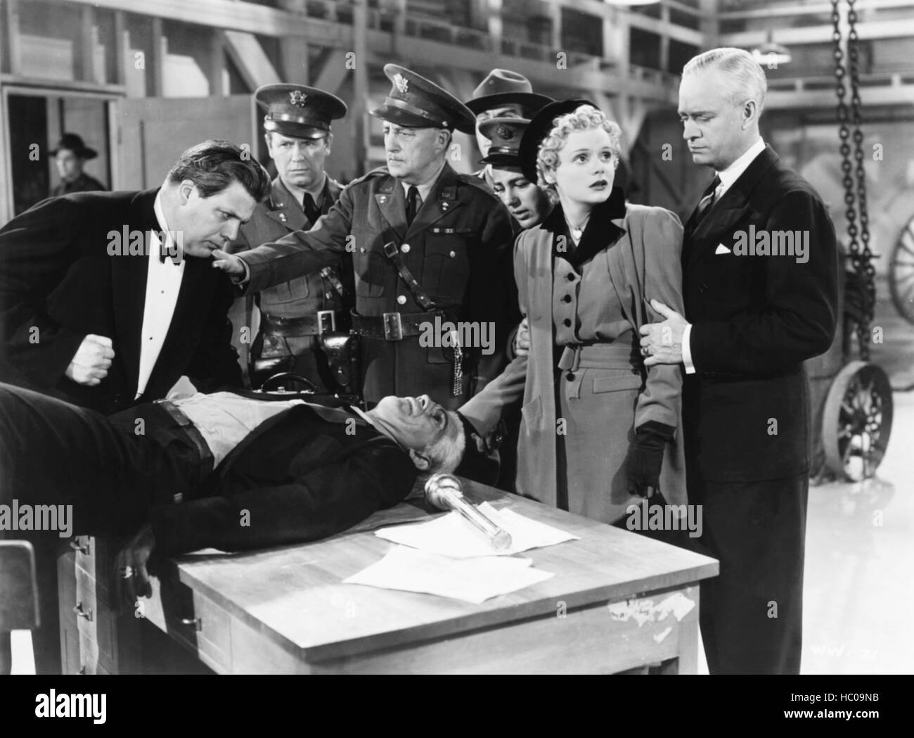 THE INVISIBLE MENACE, Boris Karloff, (on table), Marie Wilson, 1938 ...