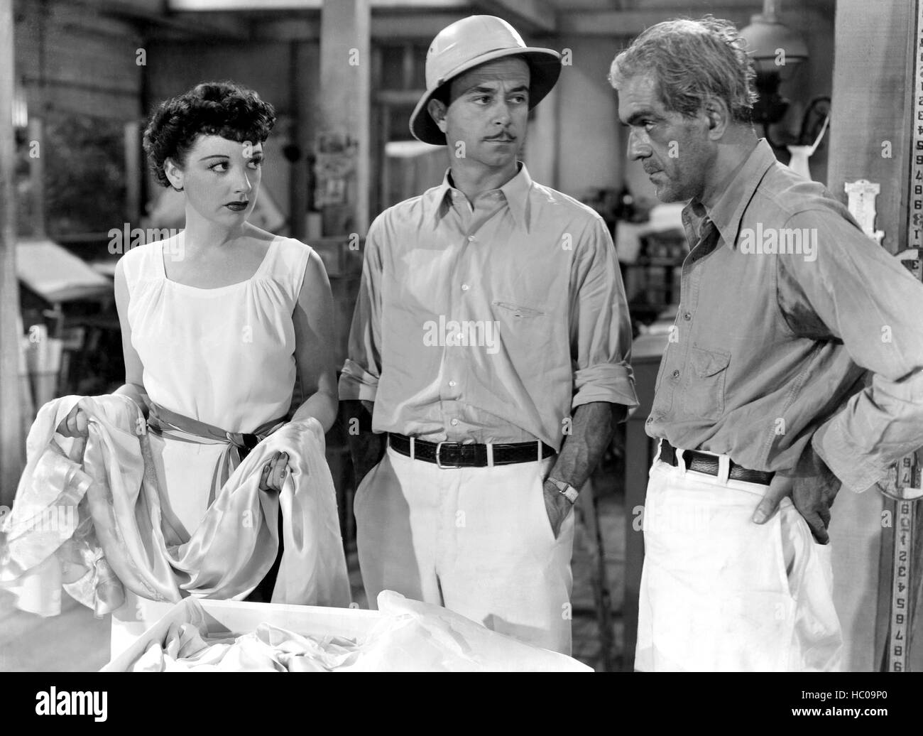 THE INVISIBLE MENACE, from left: Phyllis Barry, Harland Tucker, Boris ...