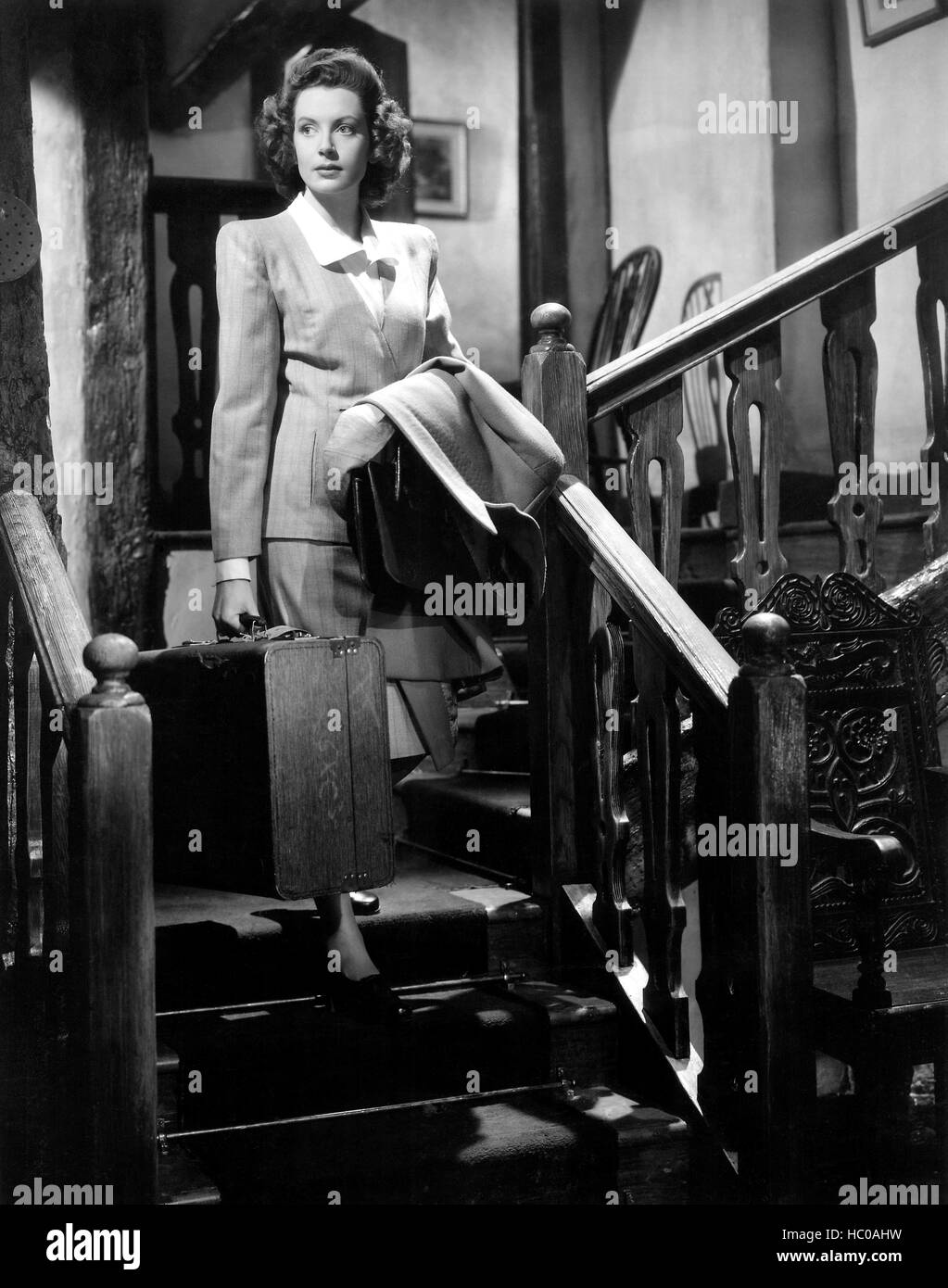 I SEE A DARK STRANGER, (aka THE ADVENTURESS), Deborah Kerr, 1946 Stock ...