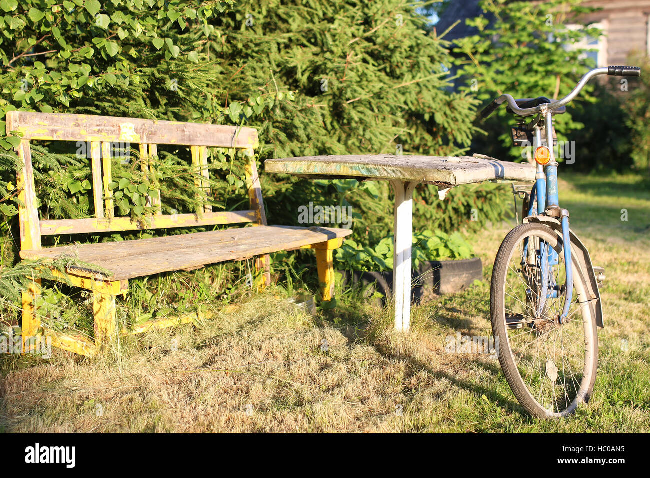 bicycle on a rural nature Stock Photo - Alamy