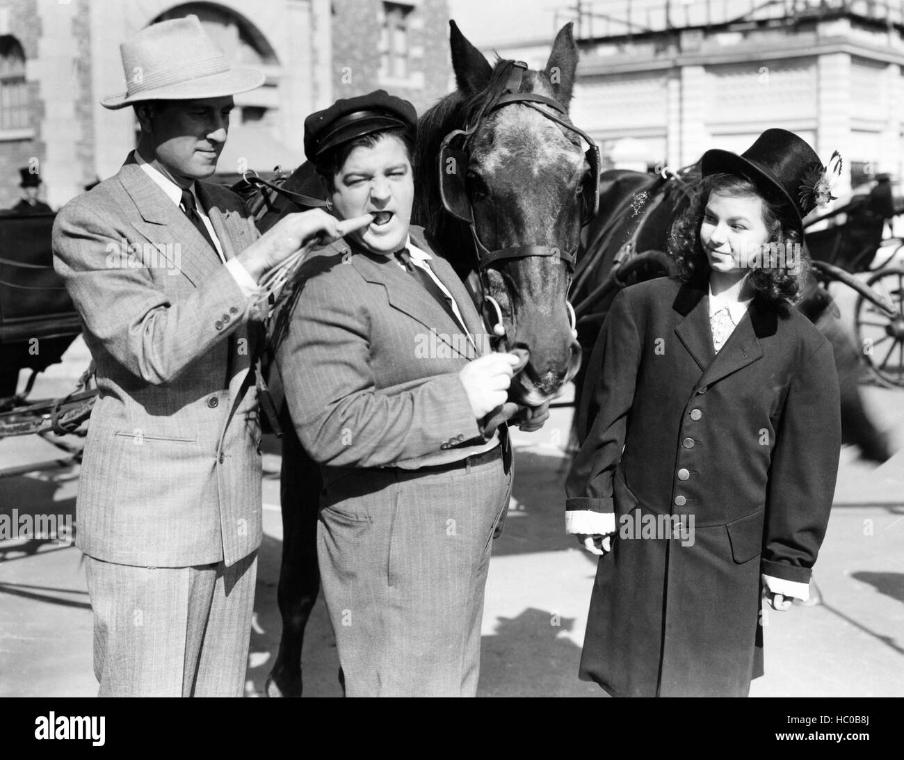 IT AIN'T HAY, from left: Bud Abbott, Lou Costello, Patsy O'Connor, 1943 ...
