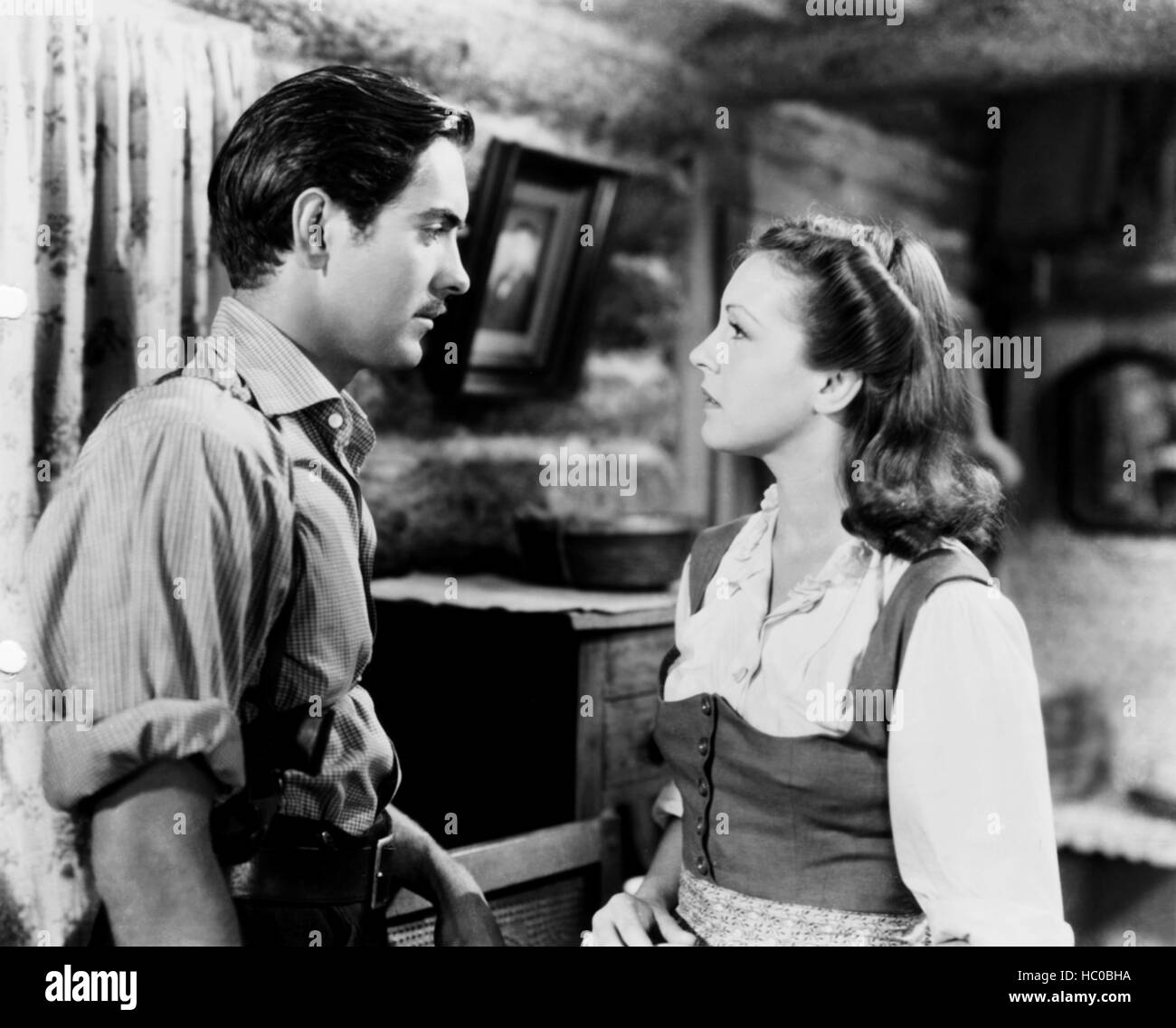 JESSE JAMES, from left: Tyrone Power, Nancy Kelly, 1939, TM & Copyright ...