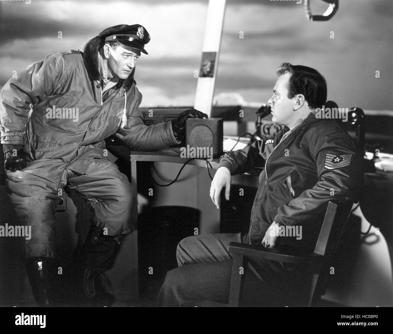 JET PILOT, John Wayne (left), 1950 (released 1957 Stock Photo - Alamy