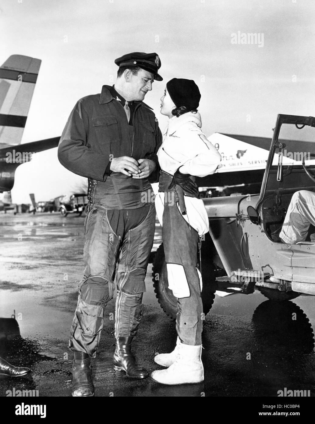 JET PILOT, from left: John Wayne, Janet Leigh, 1950 (released 1957 Stock Photo - Alamy