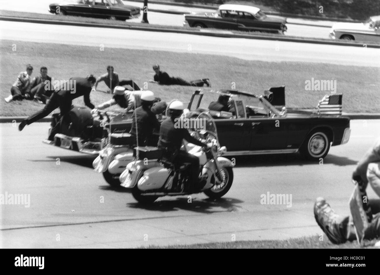 JFK, reenactment of President Kennedy assassination, 1991. ©Warner ...