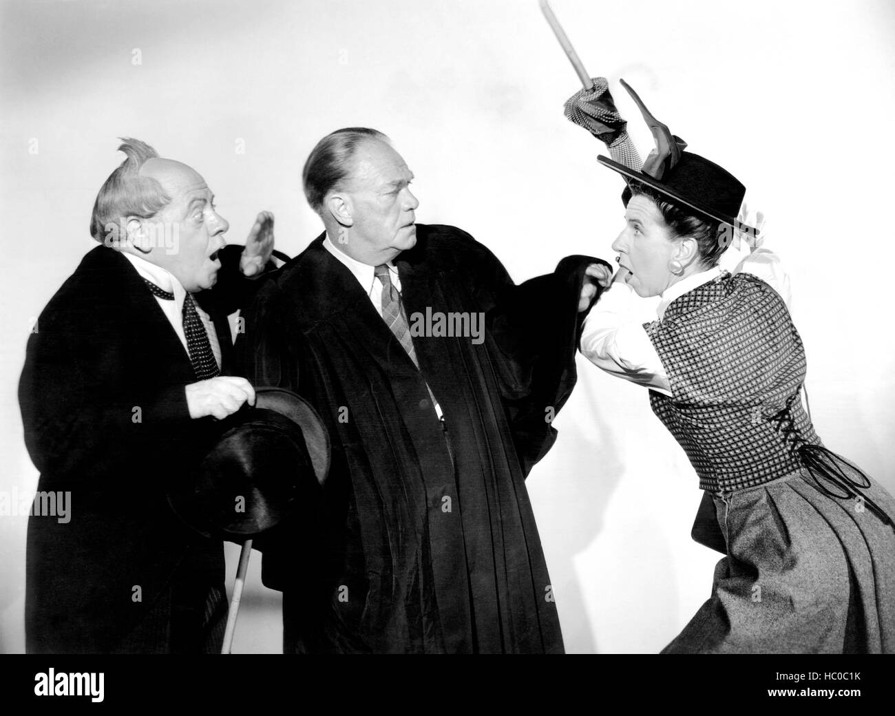 JIGGS AND MAGGIE IN COURT, from left, Joe Yule, Cliff Clark, Renie ...