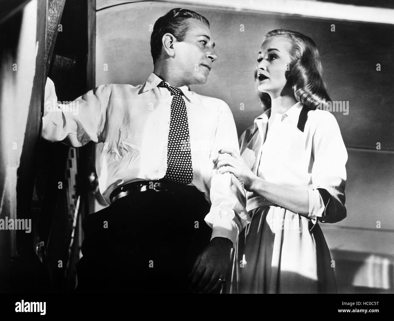 JOHNNY ALLEGRO, from left: George Raft, Nina Foch, 1949 Stock Photo - Alamy