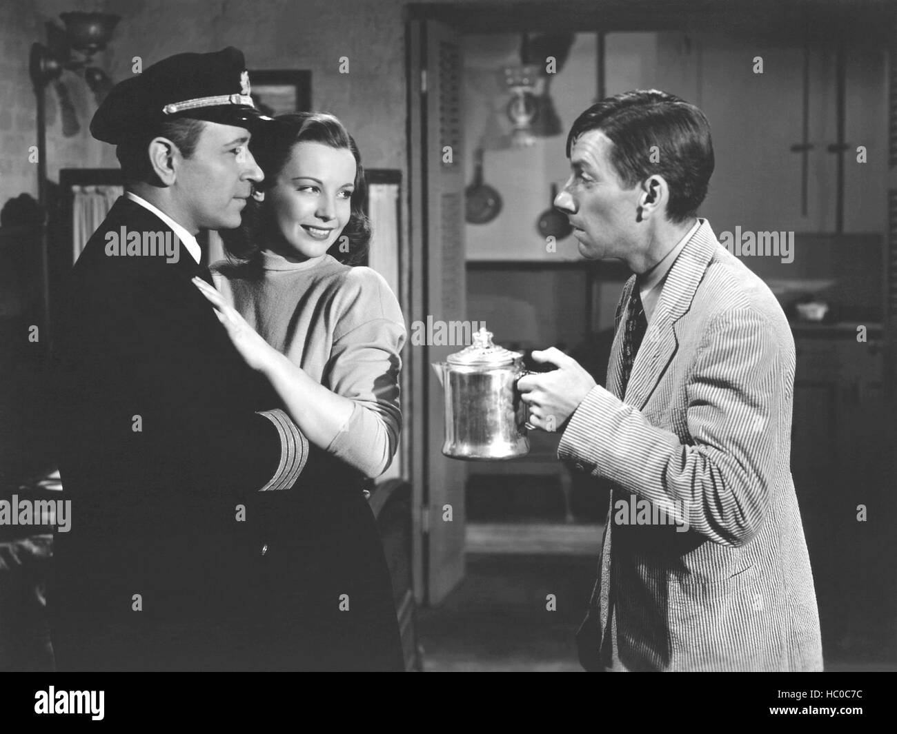 JOHNNY ANGEL, from left, George Raft, Signe Hasso, Hoagy Carmichael ...