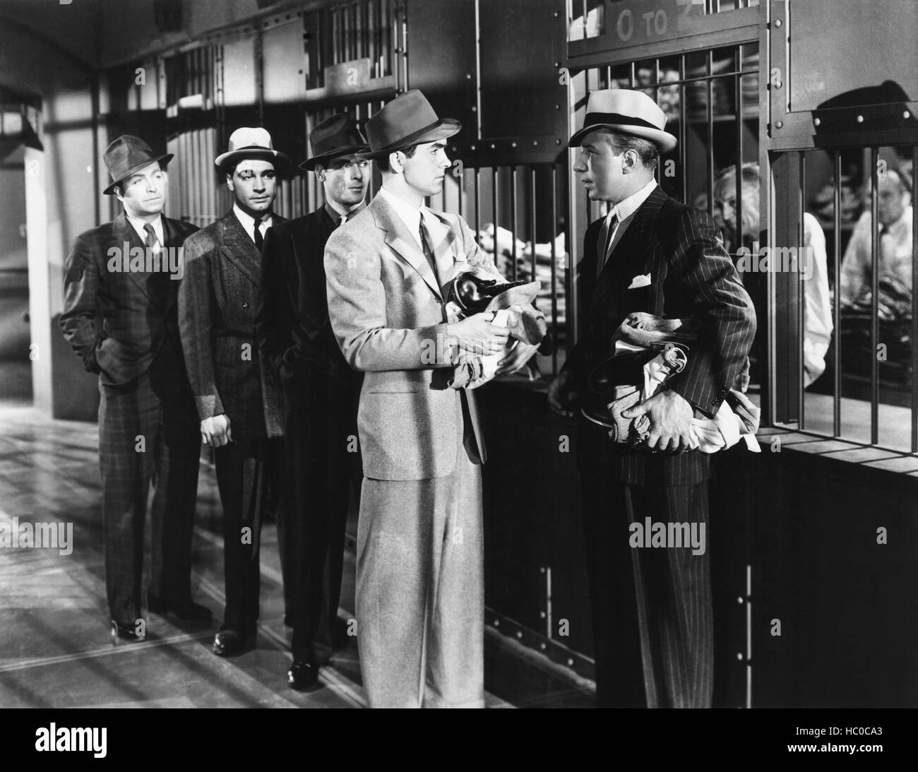 JOHNNY APOLLO, from rear: Eddie Marr, Anthony Caruso, Marc Lawrence ...