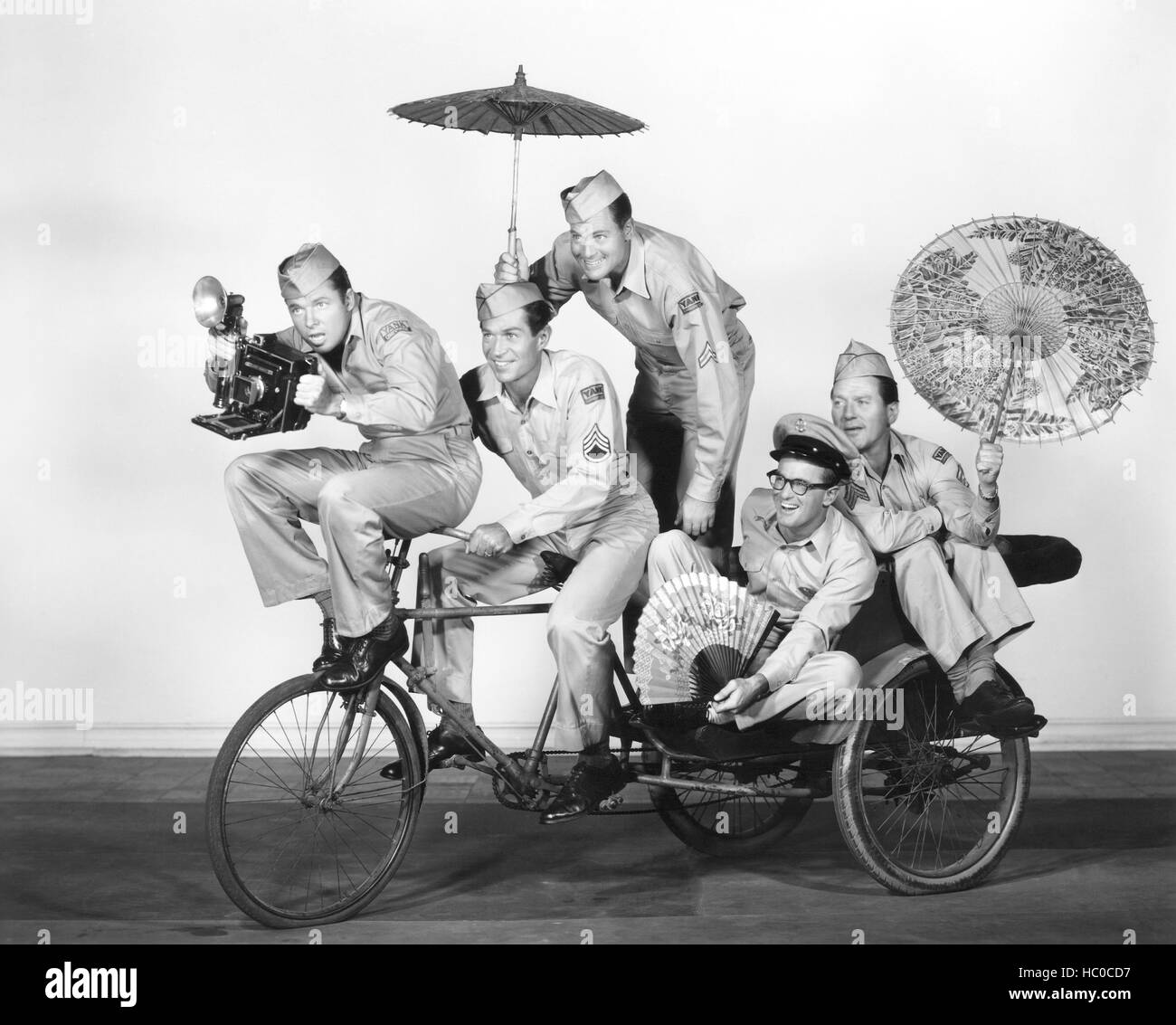 JOE BUTTERFLY, from left: Audie Murphy, George Nader, John Agar, Frank ...