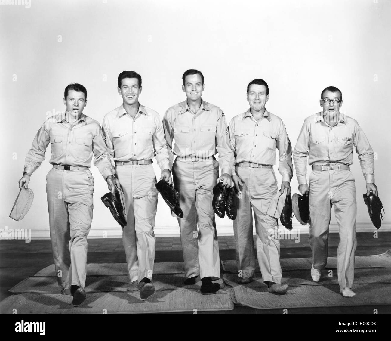 JOE BUTTERFLY, from left: Audie Murphy, George Nader, John Agar ...