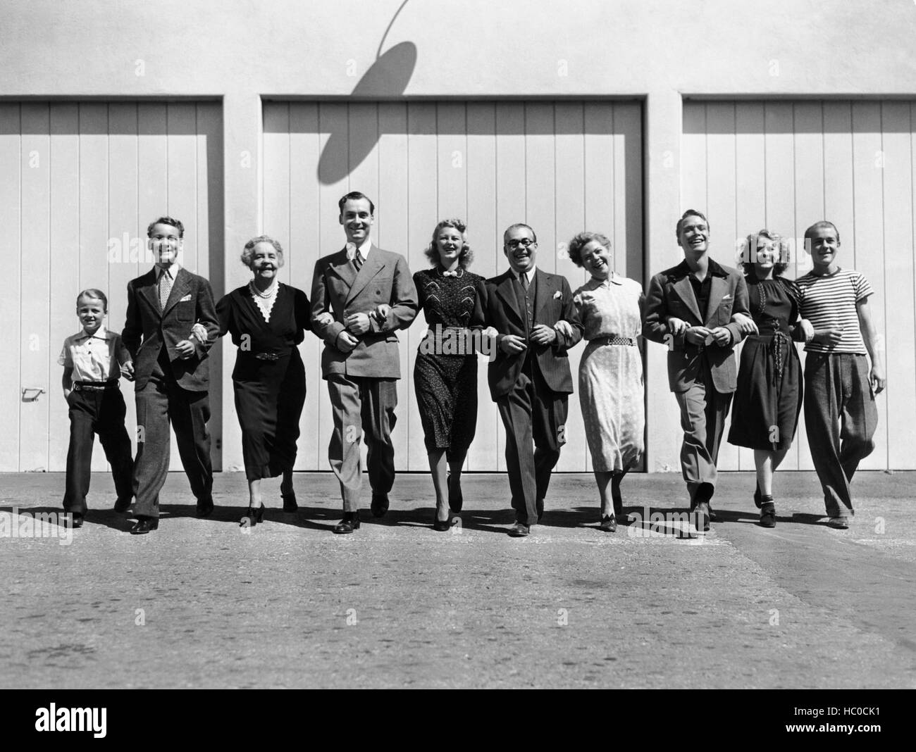 Cast of 16 'Jones family' movies (1936-40), from left, Billy Mahan ...