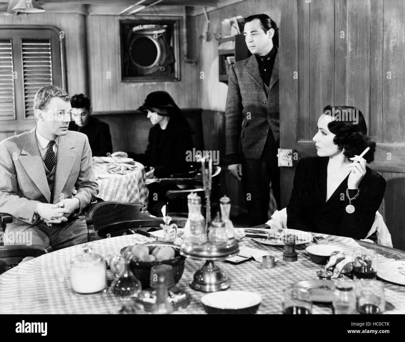 JOURNEY INTO FEAR, from left, Joseph Cotten, Jack Durant, Dolores Del ...