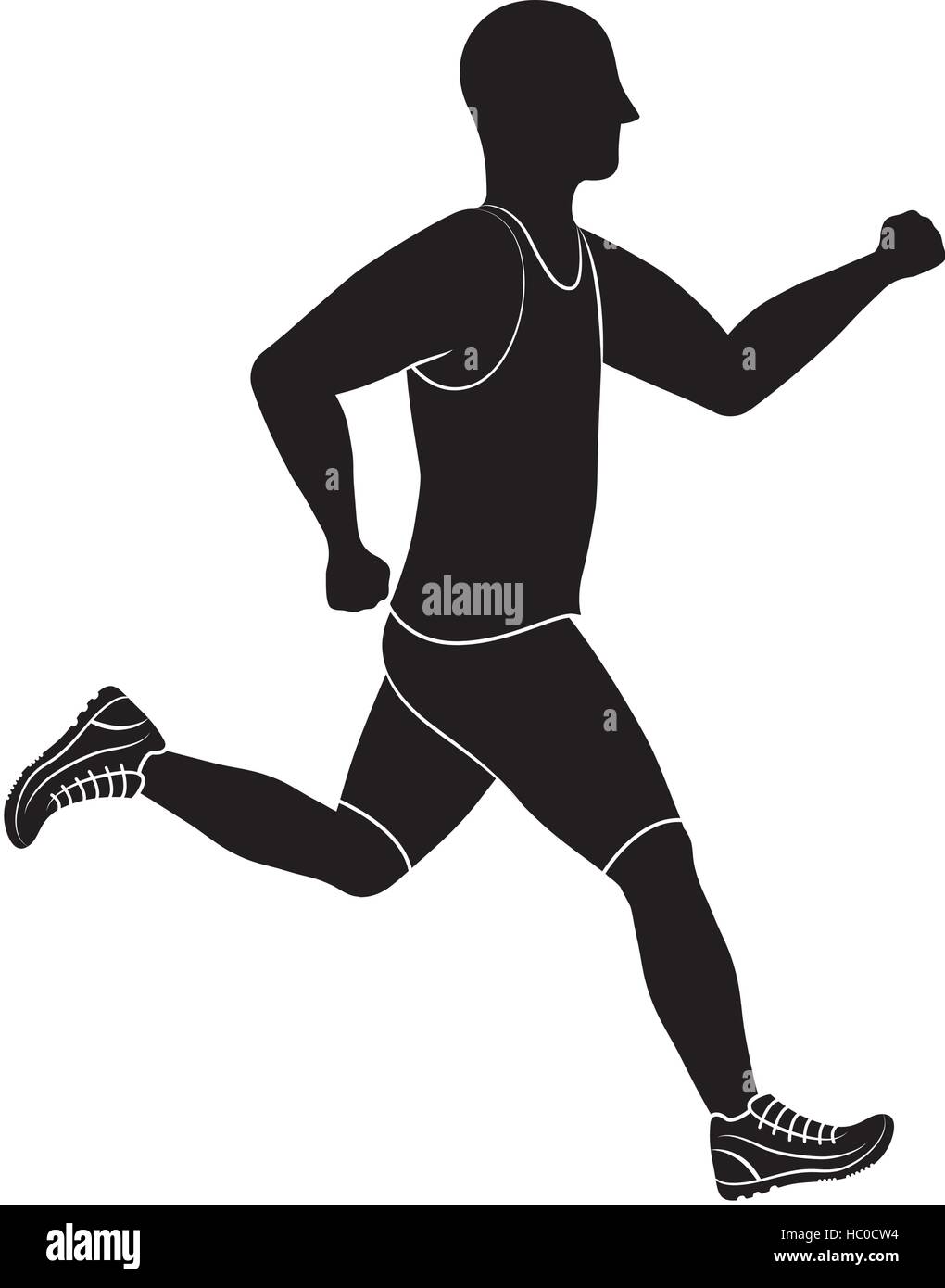 man running fitness icon vector illustration graphic design Stock ...