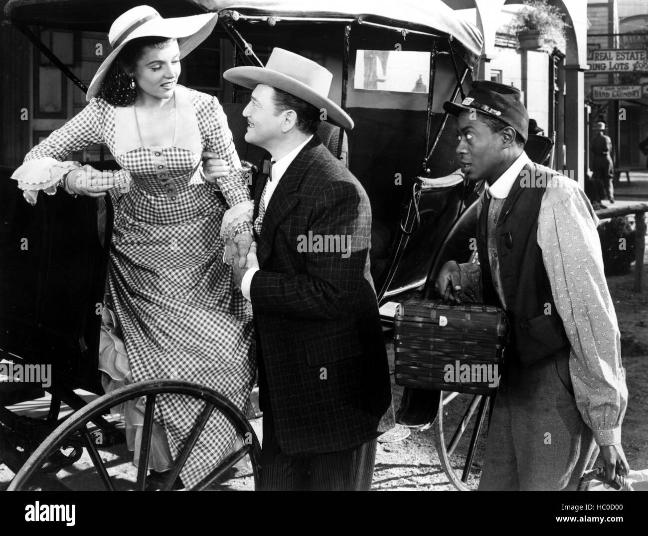 THE KANSAN, Jane Wyatt, Richard Dix, Willie Best, 1943 Stock Photo - Alamy