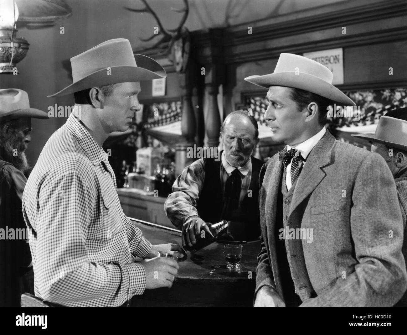 KANSAS PACIFIC, from left, front, Sterling Hayden, Reed Hadley, 1953 ...