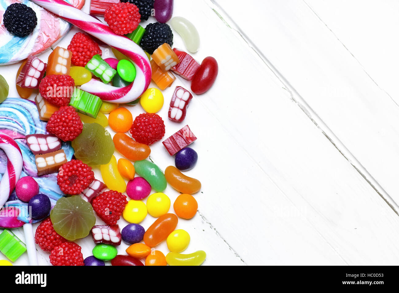 sweet candy white background Stock Photo - Alamy